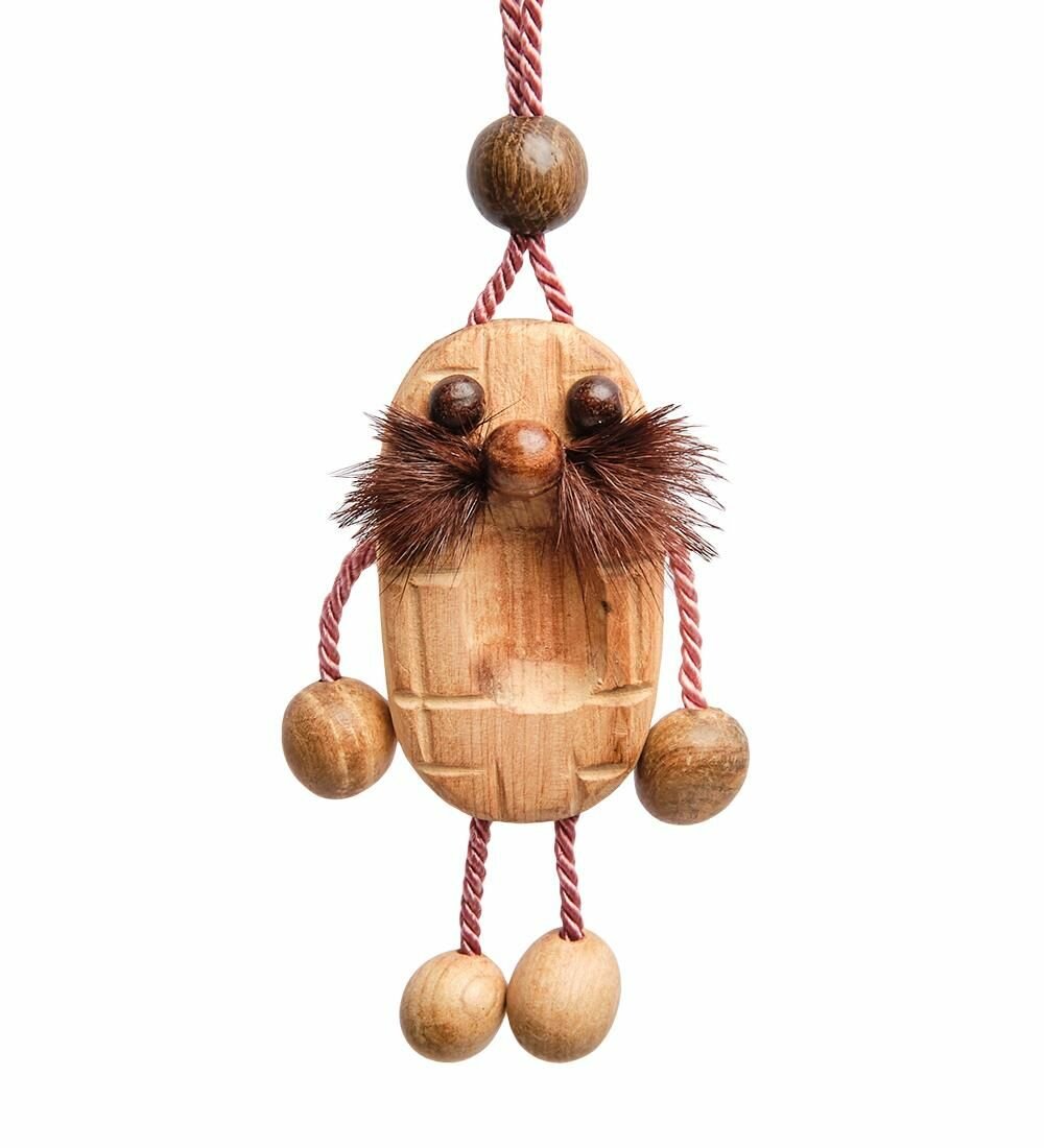 Подвеска деревянная "Кузя" A2170919 Народные промыслы, Россия.