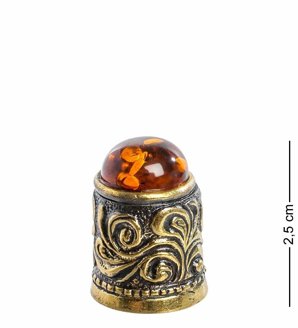 Наперсток С кабошоном (латунь, янтарь) A2087991 Народные промыслы, бронзовый