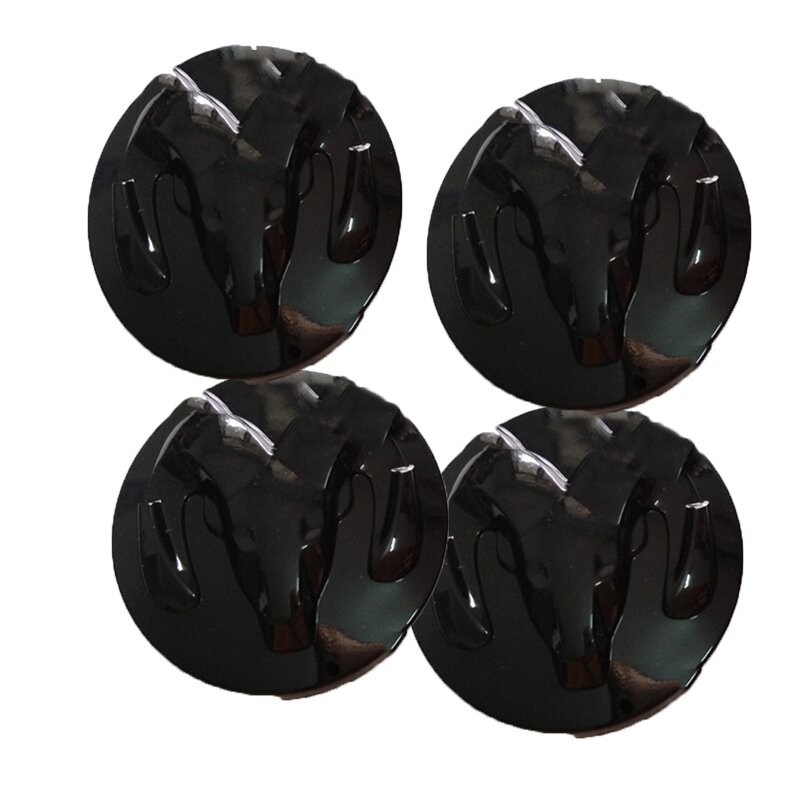 Колесные колпаки machined dodge center hub caps для ram 1500 dakota durango, 4 шт, черный, 63 мм