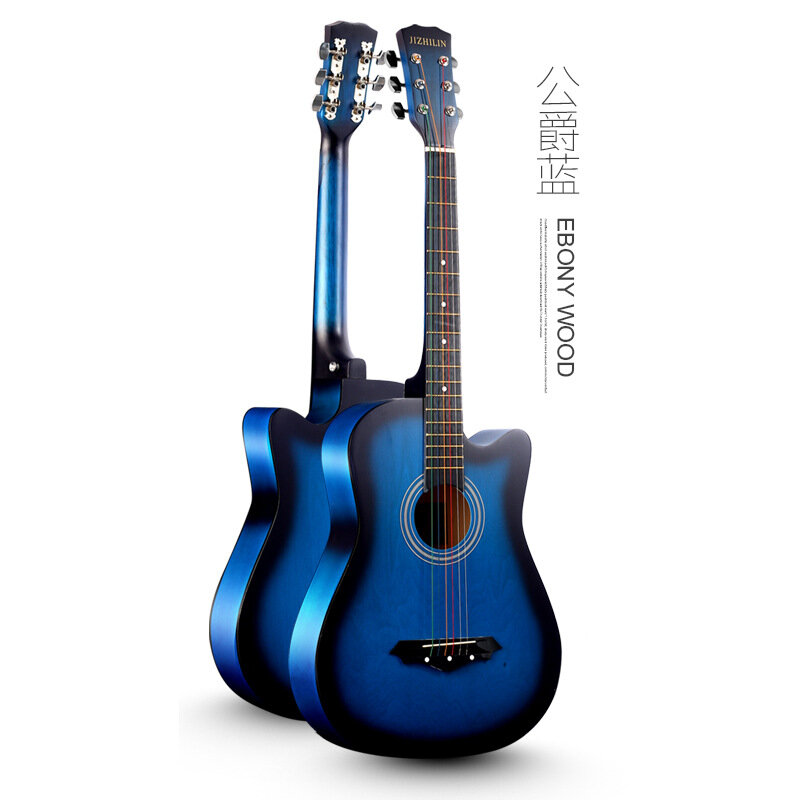 2026 One Piece Дропшиппинг 38inch Народная гитара для студентов, начинающих, деревянная гитара, инструмент для начинающих, практика, кросс-бордерная гитара