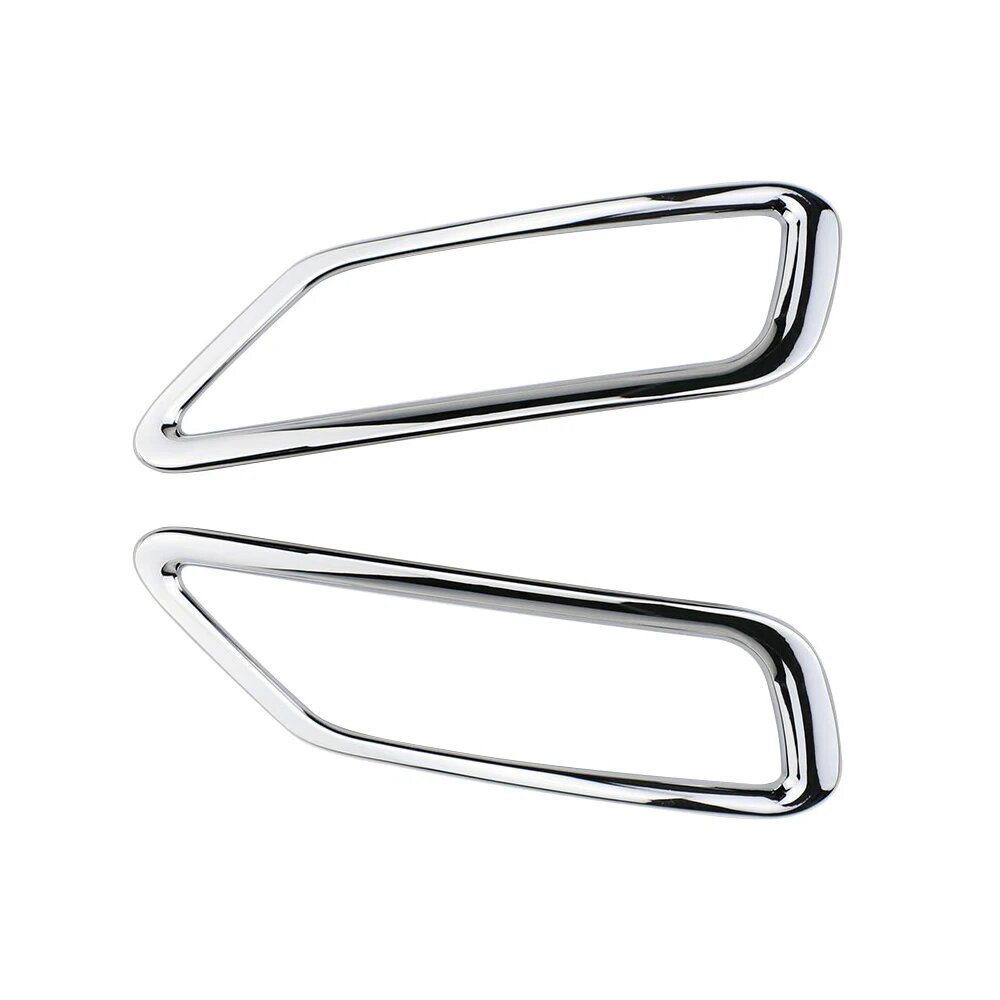 Хромированные накладки на противотуманные фары Toyota RAV4 2013-2015 (Style: rear)