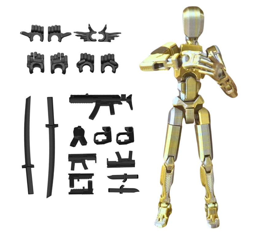 Кукла Lucky 13 с многосуставным механизмом, подвижная, 3D-печатная игрушка, 3-го поколения, DIY