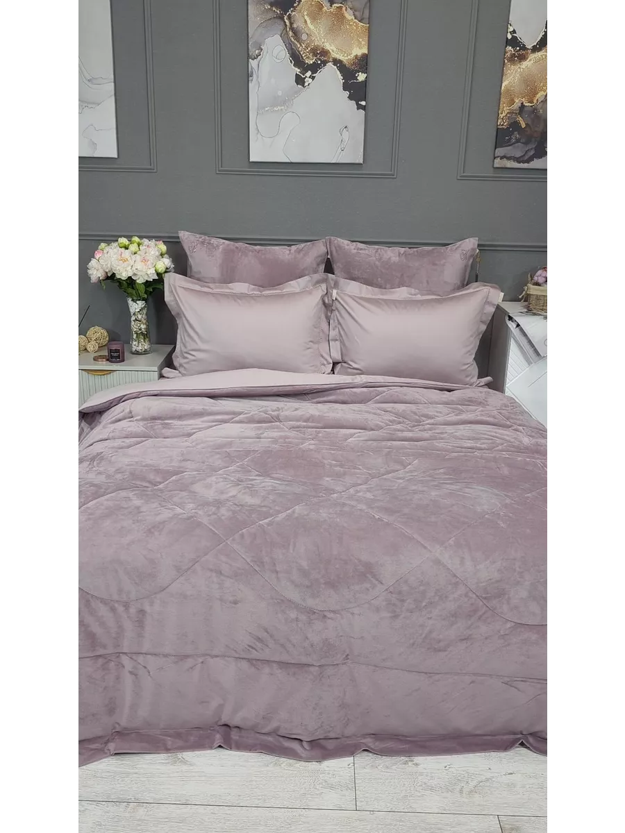 Комплект постельного белья Евро размер с готовым одеялом Lindor Premium Cotton