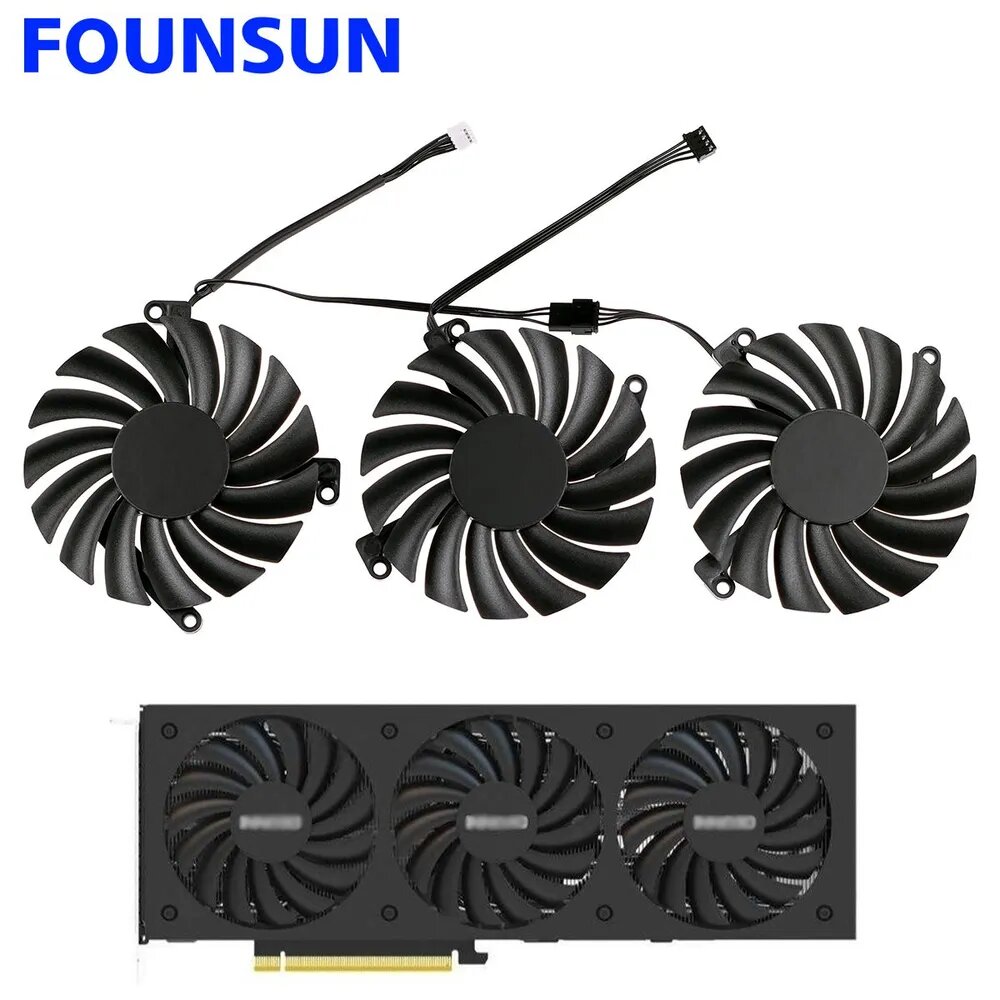 CF-12910S INNO3D RTX 3080 3070 Ti X3 OC Замена вентилятора охлаждения для видеокарт
