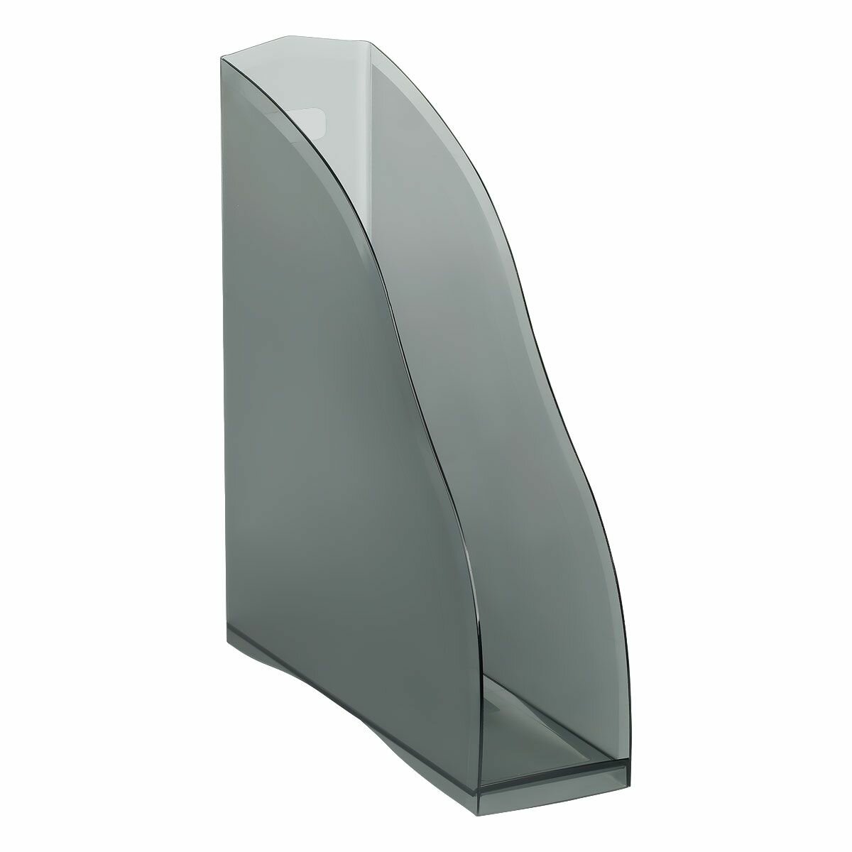 3 шт. Лоток для бумаг вертикальный СТАММ "Дельта", тонированный черный, ширина 85мм