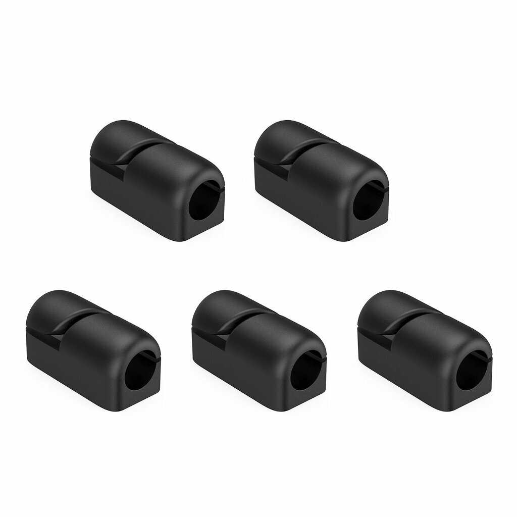 5шт Кабельный Зажим Держатель для Фиксации линии передачи данных Цилиндрический Зажим для управления проводами Настольный компьютер