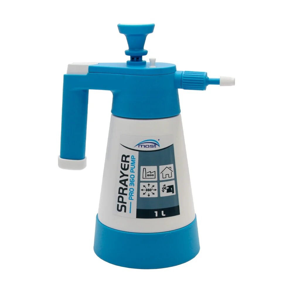 Распылитель MOST PRO 360 Pump 8412100014, помповый, 1 л, ABS/HDPE, бело-голубой