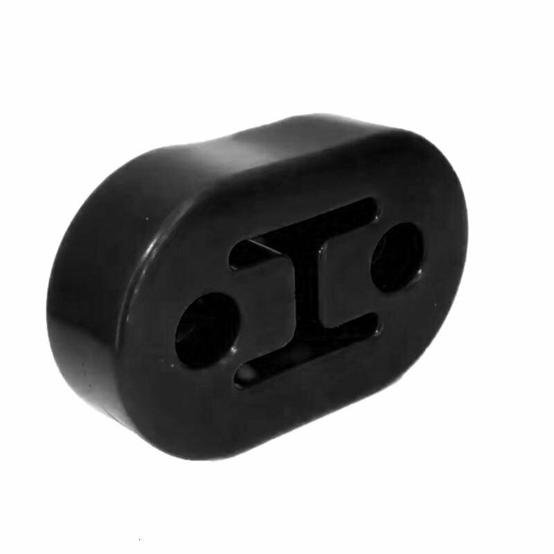 Кронштейн резиновый для выхлопной трубы, 2 отверстия, Черный