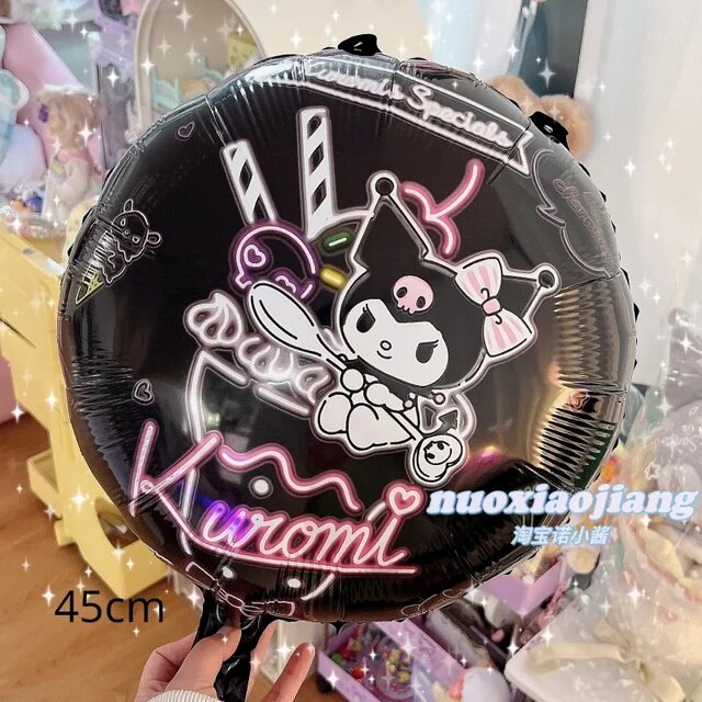 Милые гигантские воздушные шары Sanrio, кавайная аниме-версия Hello Kitty, украшения для дня рождения, гигантские воздушные шары, очаровательный реквизит для фотосессии с куклами.