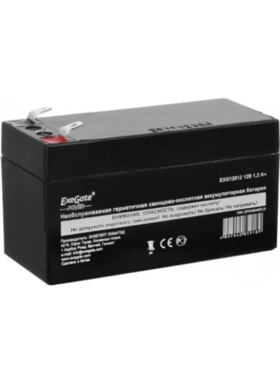 Аккумулятор для ИБП DT 12012/EXG12012 12V 1.2Ah