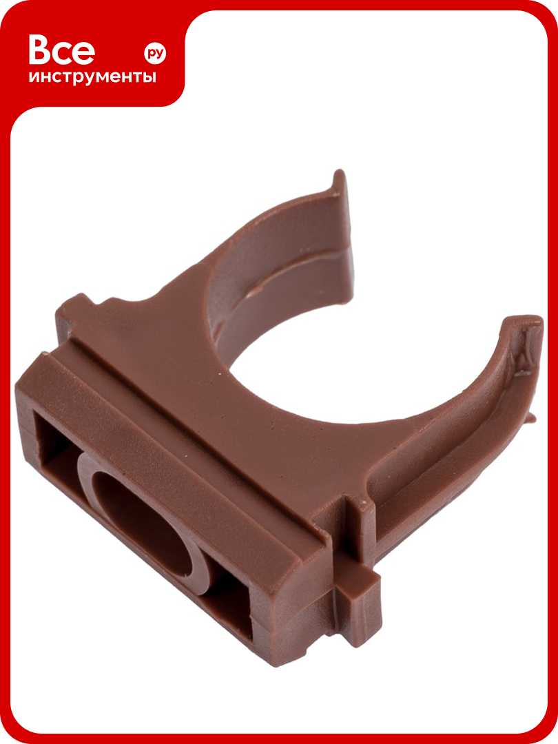 Крепеж-клипса для труб KOPOS под темное дерево, d20 мм 5320 (W10) PF-5320_W10