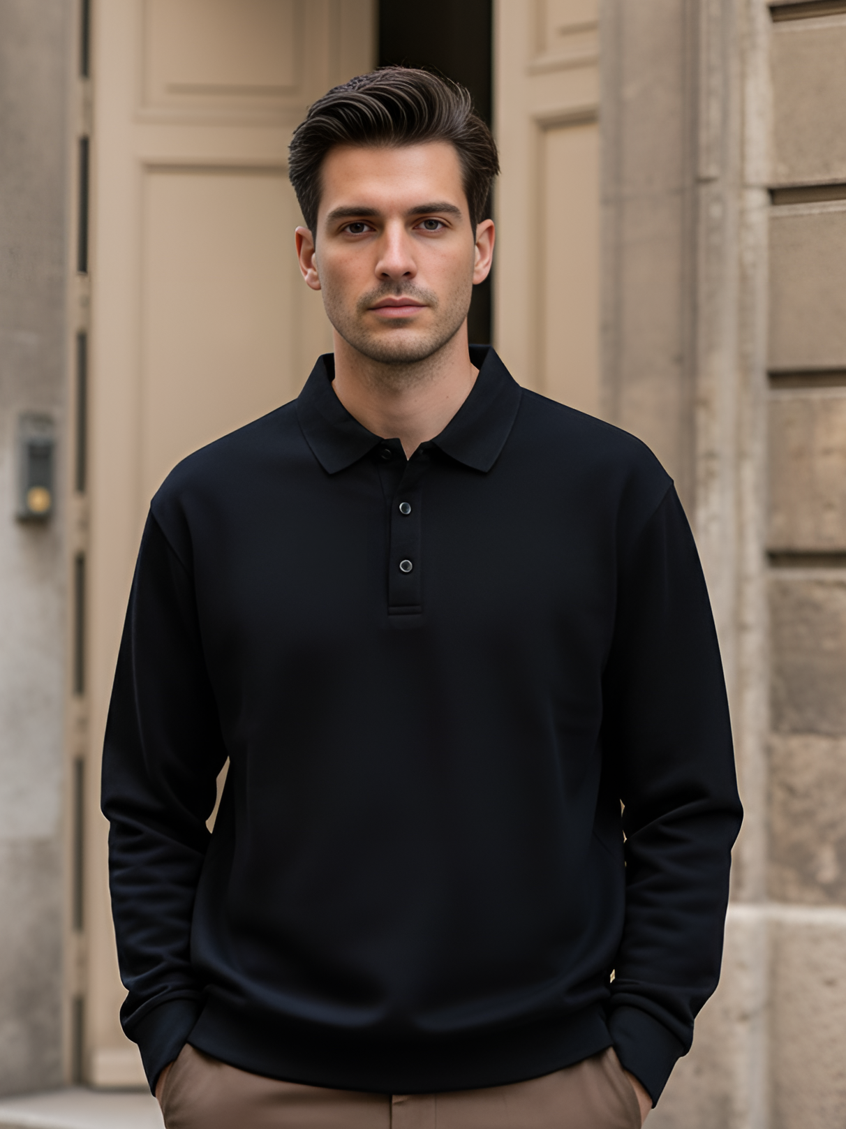 Свитшот поло оверсайз