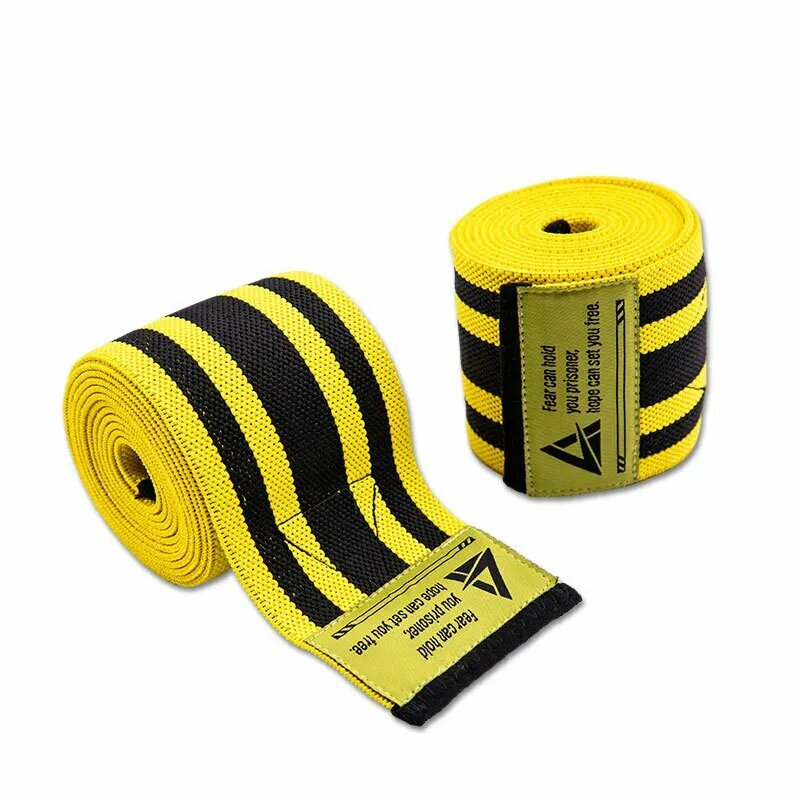 1 пара наколенников для фитнеса, тяжелой атлетики, эластичный бинт, компрессионная поддержка колена, спортивный ремень, защитные ленты для колена, подушечка, рукав 2 м