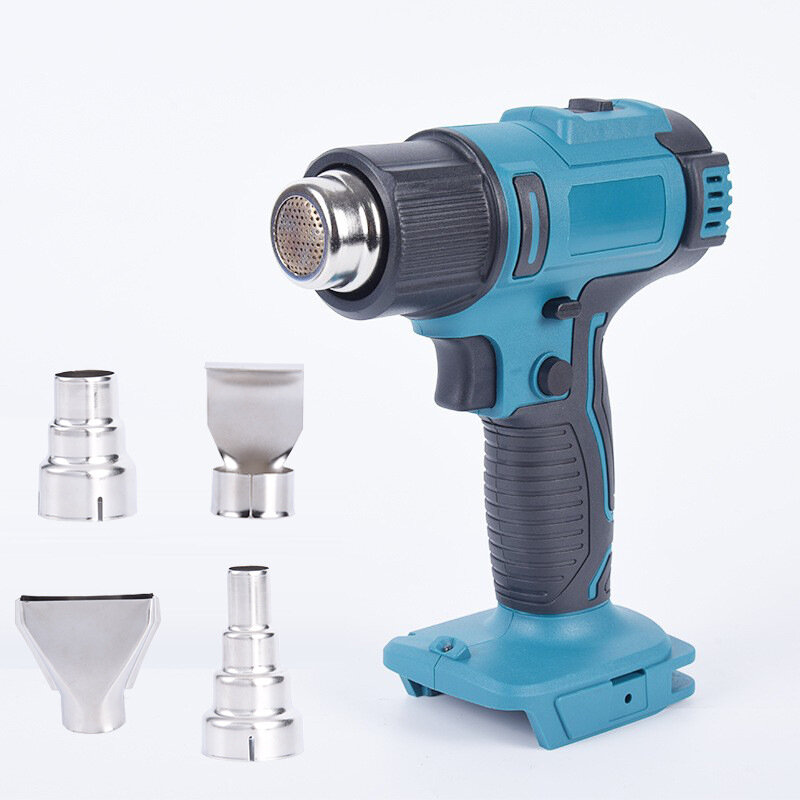 Тепловая пушка Makita с литиевой батареей, цифровым дисплеем, регулируемой температурой, маленькая беспроводная пластиковая перезаряжаемая паяльная пушка высокой мощности