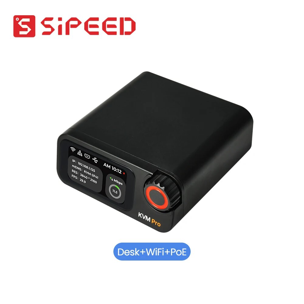 Sipeed NanoKVM-Pro PiKVM 4K IP-KVM GbE WiFi6 PoE Пульт дистанционного управления HomeLab Сервер NAS AI Агент HDMI второй экран светодиодная лента