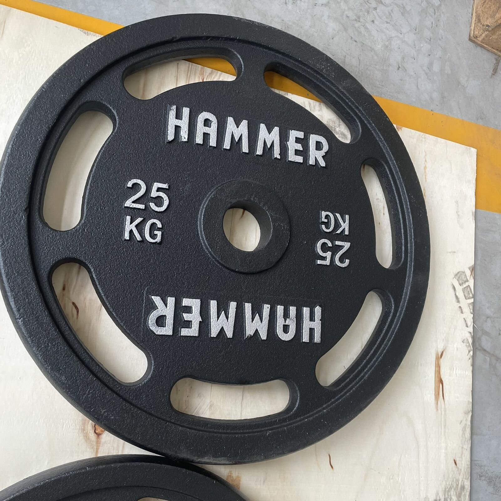 Распродажа: Мужские чугунные блины для штанги с семью отверстиями, большие отверстия, 5cm