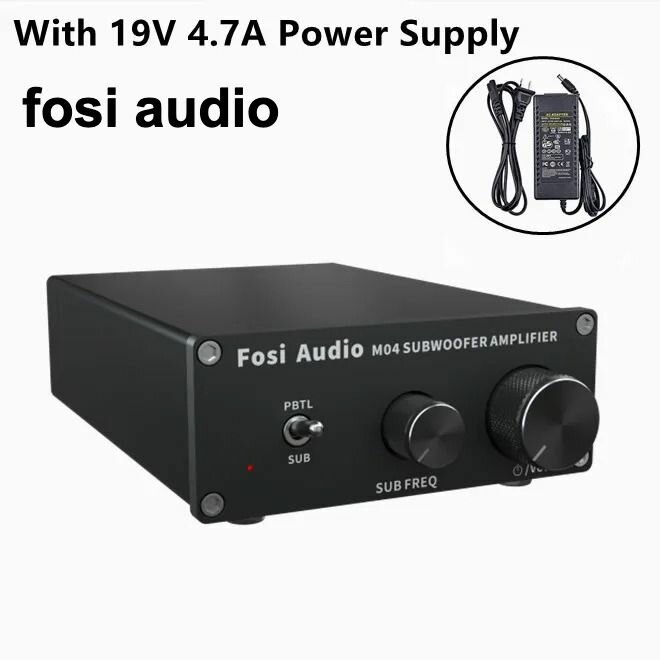FosiAudio M04 Усилитель сабвуфера мощностью 100 Вт с низкими частотами