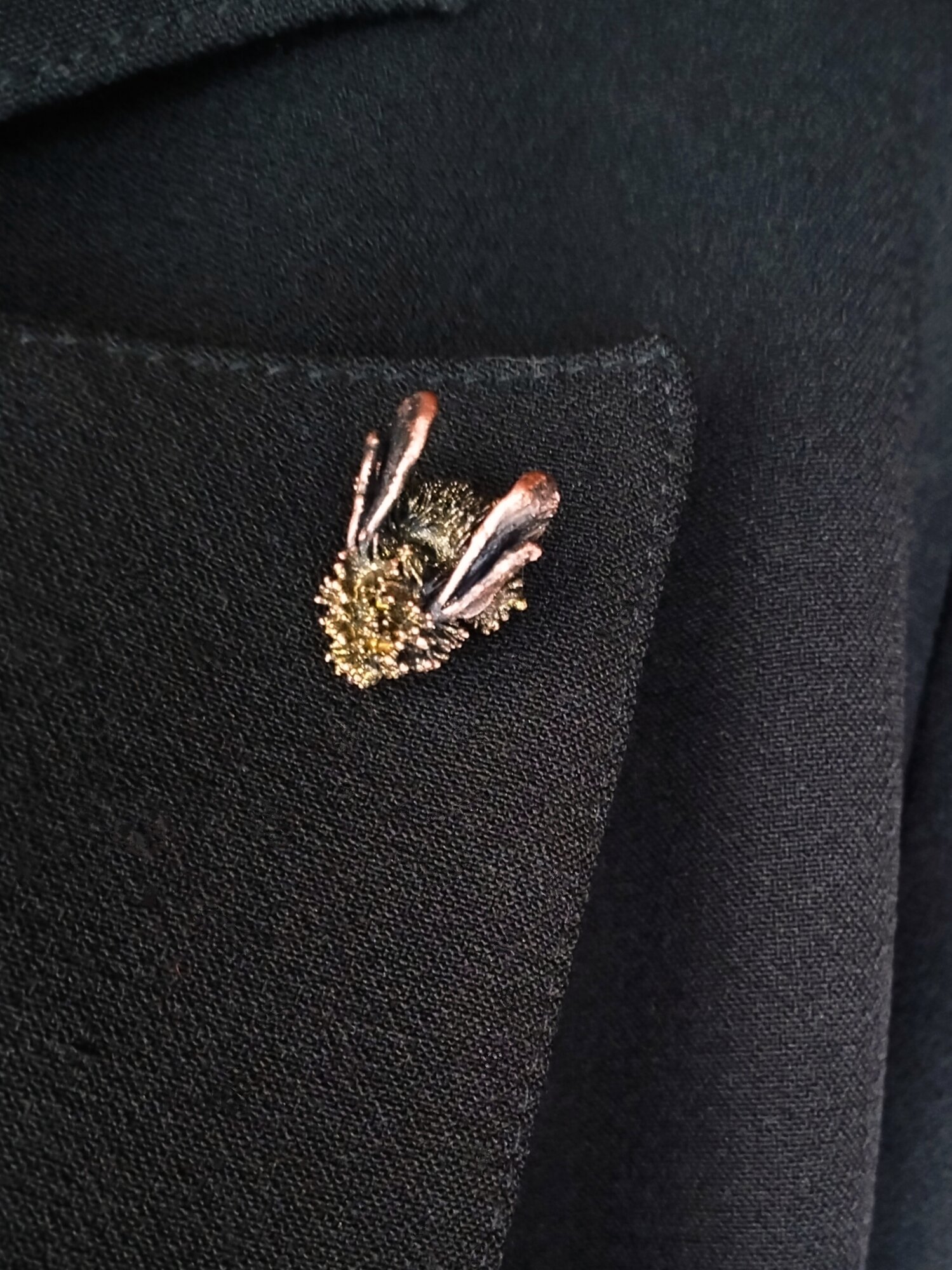 Брошь Медная мастерская GALATEA