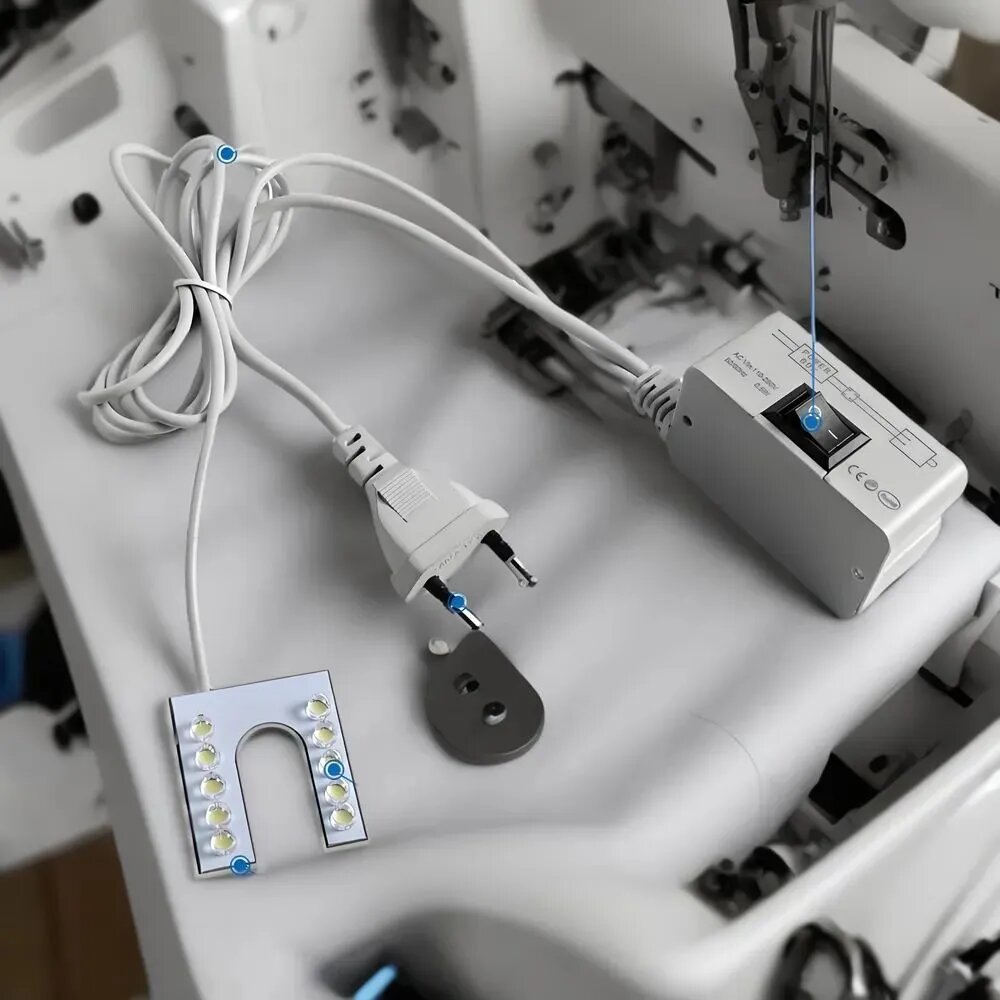 Лампа для швейной машинки, U-образная белый, лампа для швейной машины на магните, Длина кабеля 140140 см