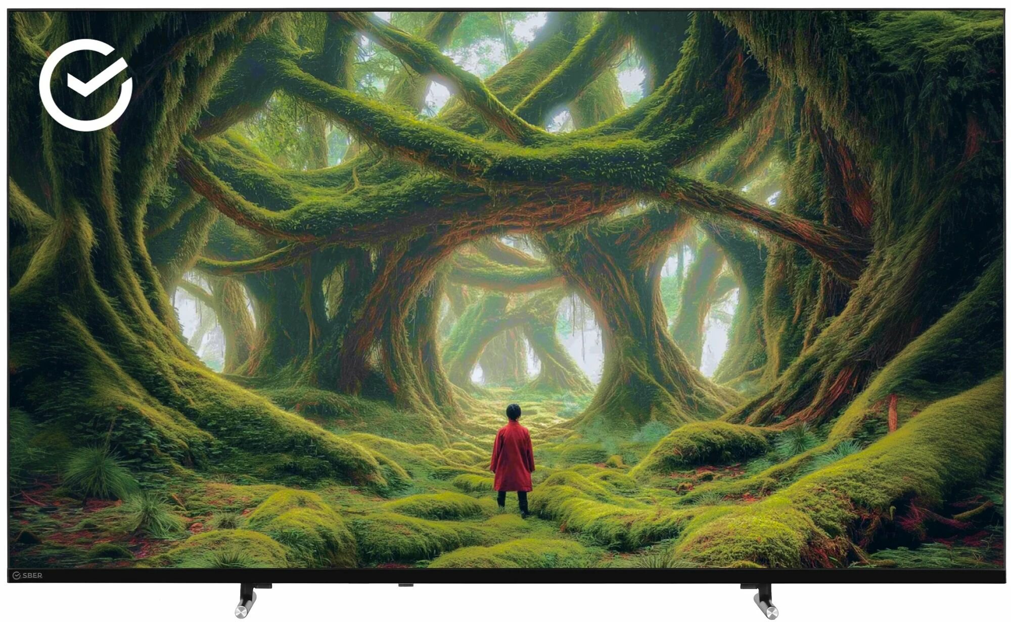 50" (126 см) Телевизор Sber SDX-50U4139, черный