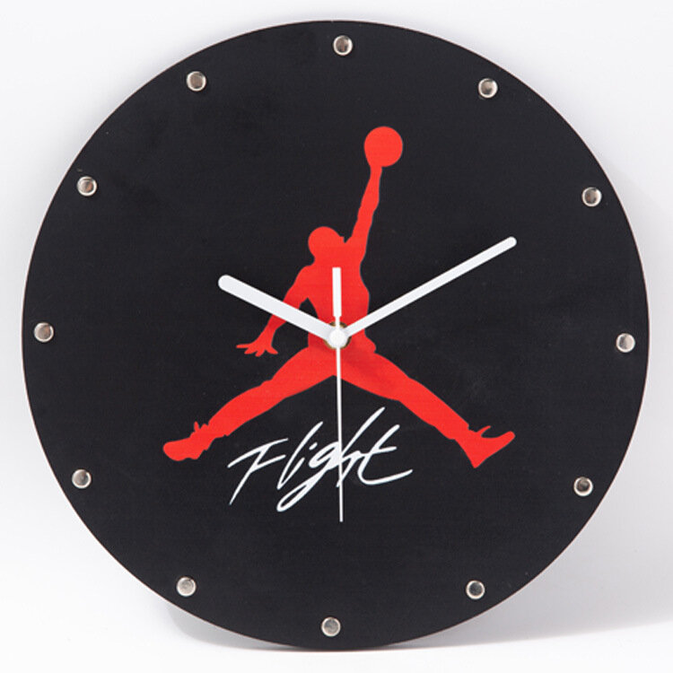 Часы с 3D-моделью обуви AJ1-12 поколения, креативные часы в виде баскетбольной обуви, настенные часы Air Jordan, кросс-бордерные принадлежности