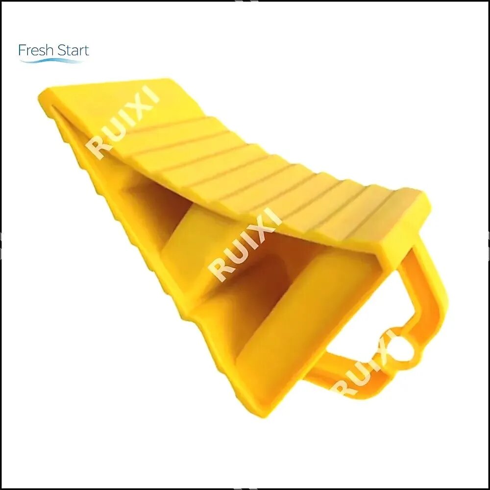 Противооткатные башмаки для автофургонов, Колесные противооткатные упоры, Подходит для различных моделей автомобилей, 20*12*11 см, желтый, 1 шт