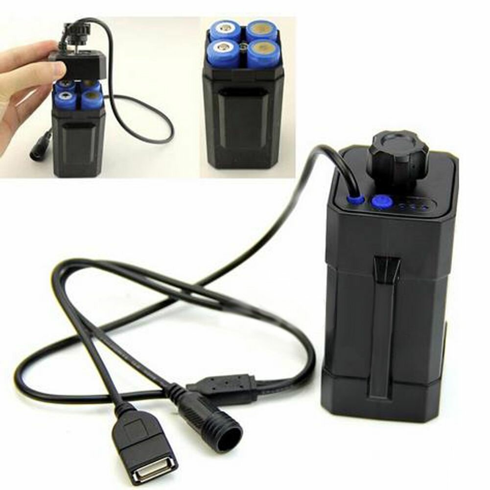 Внешний аккумулятор solarstorm waterproof battery box 18650 USB, 3000 мАч, черный, IG9XV7TK4XX2WH9-RH16CHC1AH