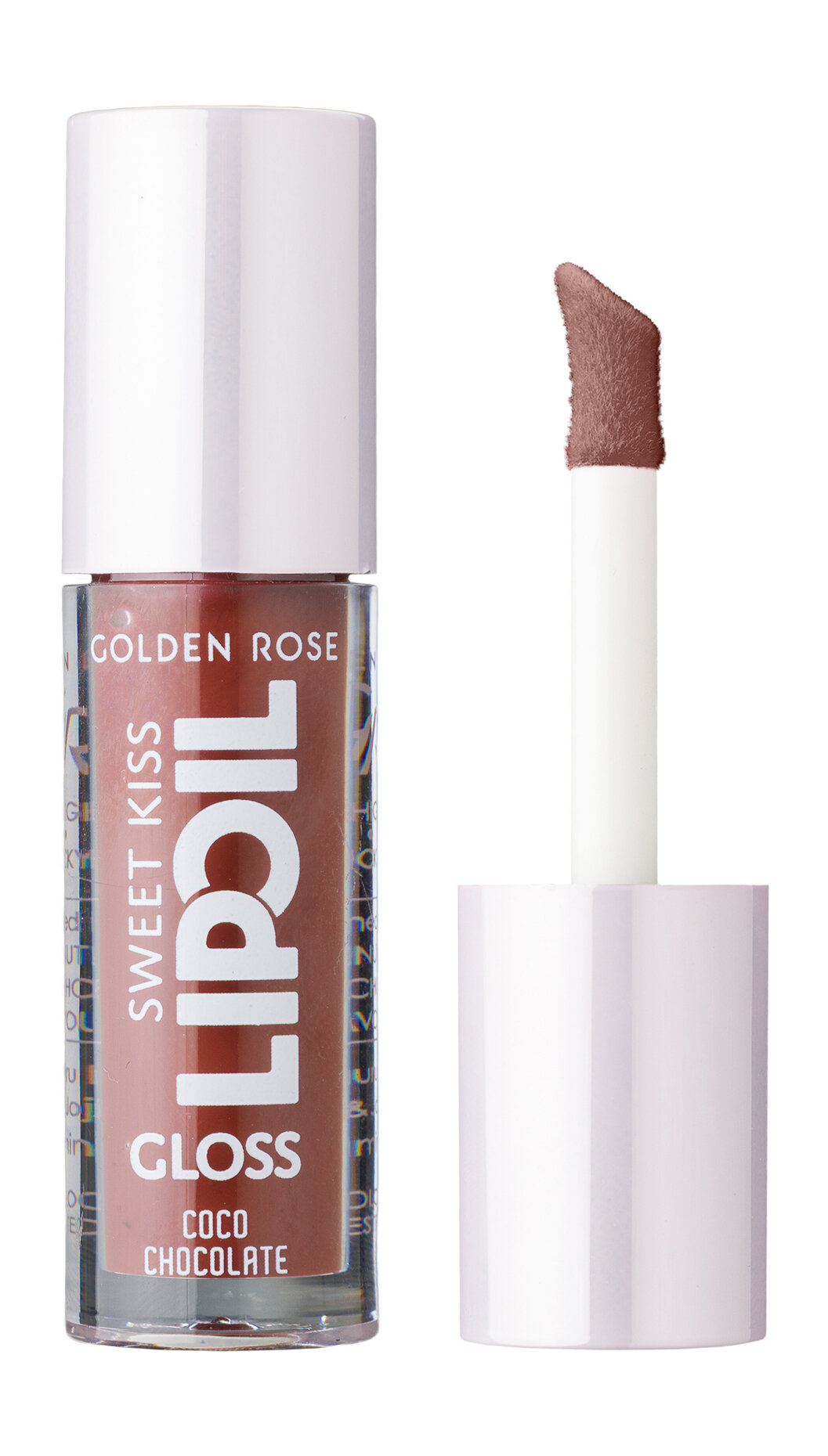 GOLDEN ROSE Масло-блеск для губ Sweet Kiss Lip Oil Gloss, 4,7 мл, 06 Coco Chocolate