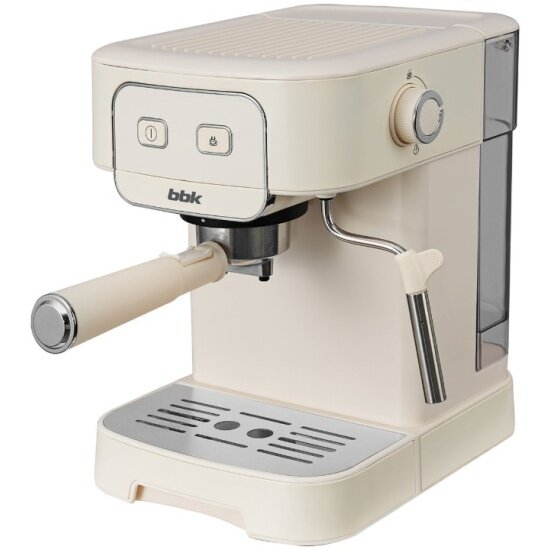 Кофеварка Bbk BCM1504 рожкового типа слоновая кость