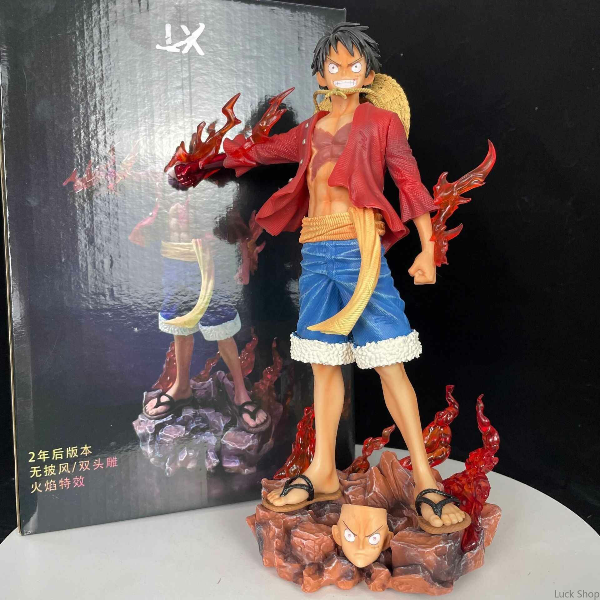 Коллекционная фигурка Луффи (Новый Император) из One Piece, 26 см, премиум статуя с эффектами Хаки короля