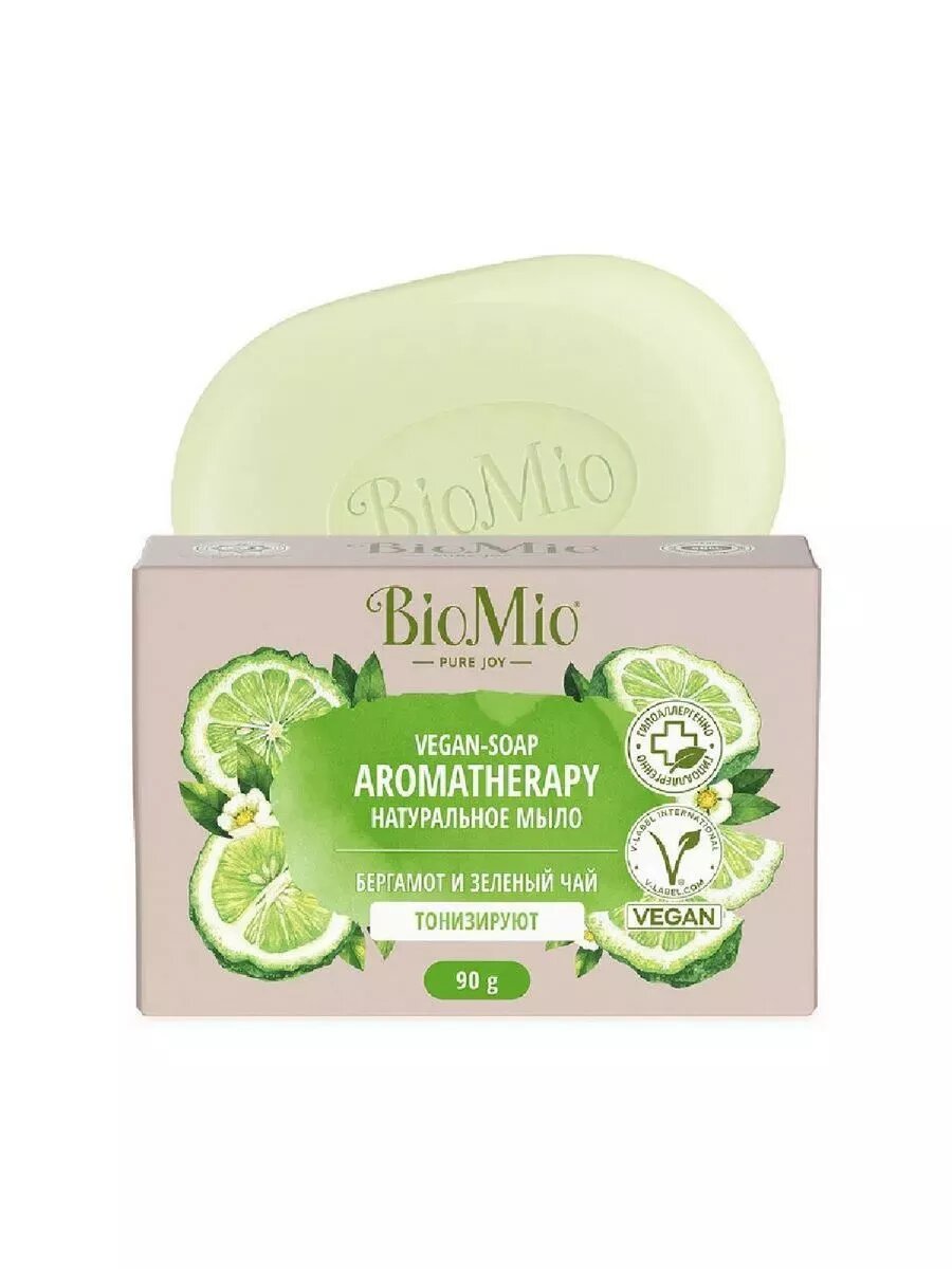 Biomio bio-soap aromatherapy мыло натуральное зеленый -3шт.