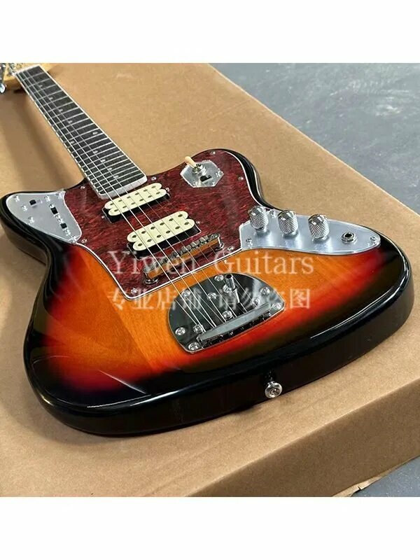 GLAT Электрогитара Jaguar 6-струнная, корпус Махагони