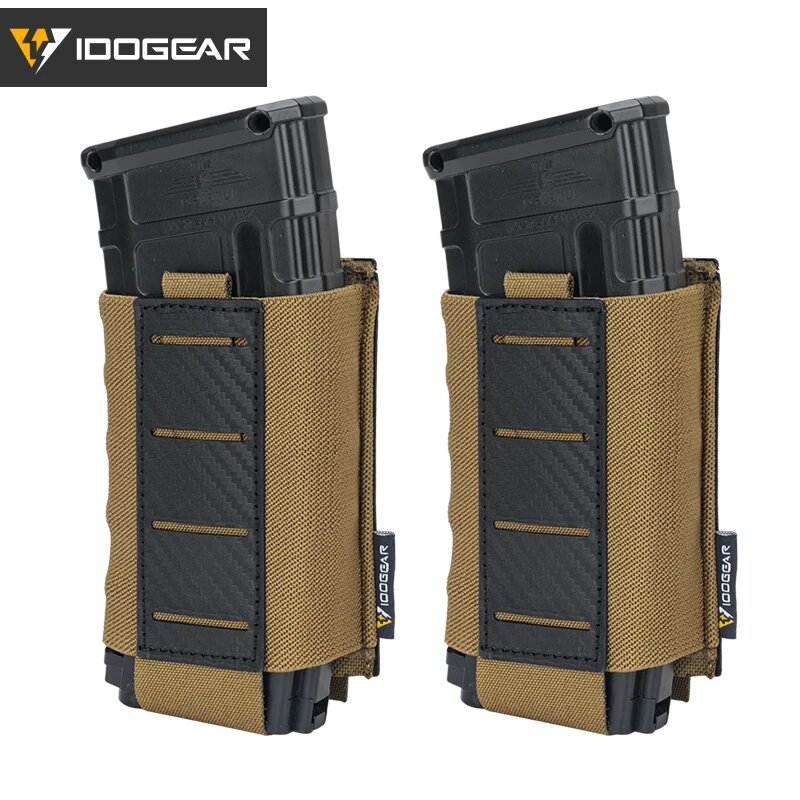 IDOGEAR Тактические подсумки для магазина 5.56, 2 шт, Coyote Brown