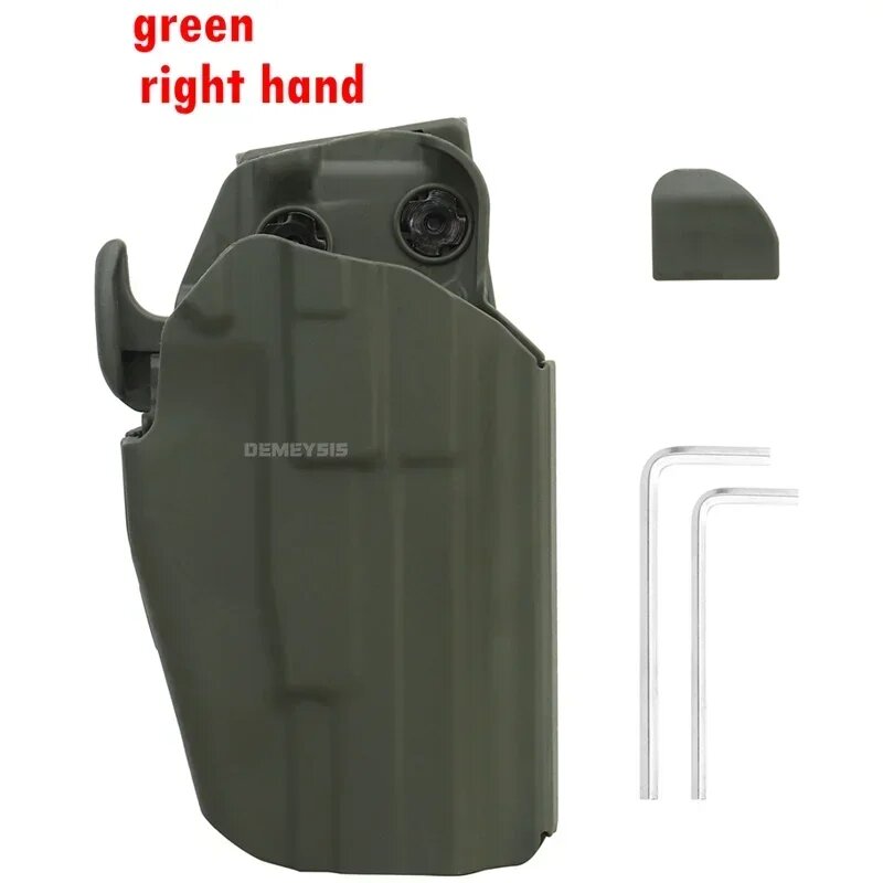 Кобура Demeysis для Glock 17, 20, 21, 22, 31, 37 из нейлона Зеленый, green right