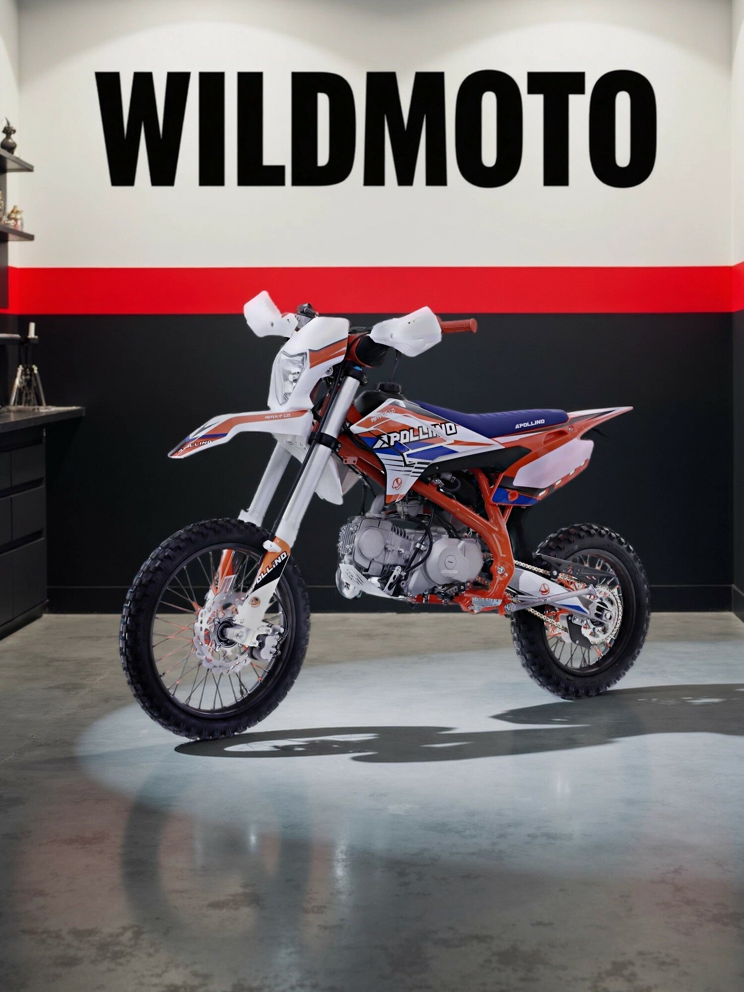 Питбайк Yacota Apollino AMX-F, бензиновый, 125 куб. см, электростартер