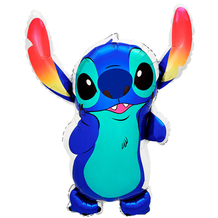 Воздушный шар из фольги. Фигура, Любимый монстрик, Яркие ушки, Стич (31'/79 см, CHN)