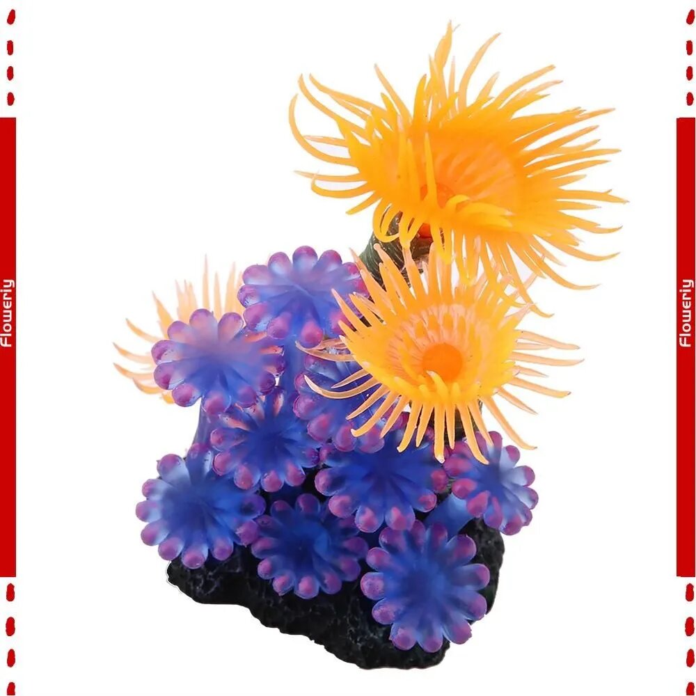 Декорация аквариума, искусственный коралл, для украшения аквариума и создания натурального пейзажа