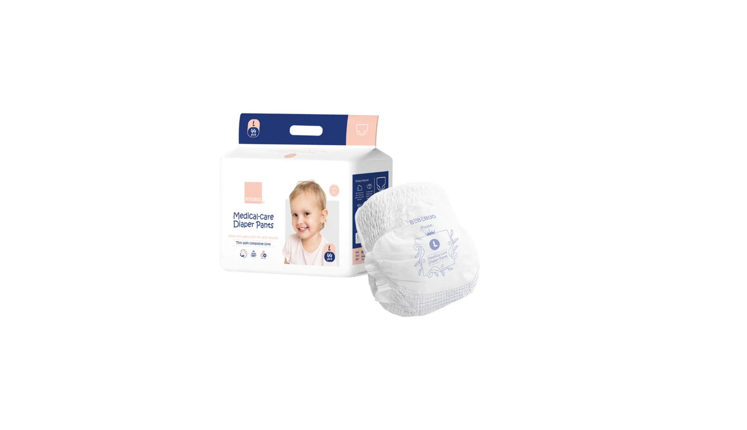 Подгузники-трусики Bebeboo Medical Care Diaper Pants L 9-14kg (44 Pcs)