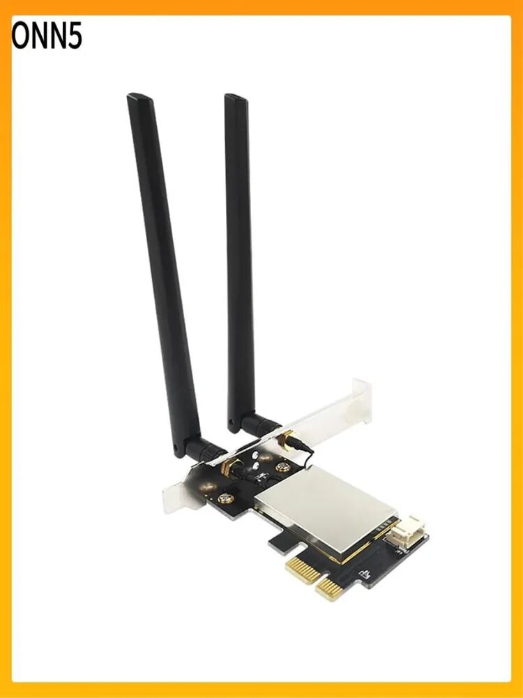 Адаптер PCIE WiFi Card Bluetooth Двухдиапазонная беспроводная сетевая карта Repetidor Adaptador совместим с ПК Настольная антенна Wi-Fi M.2
