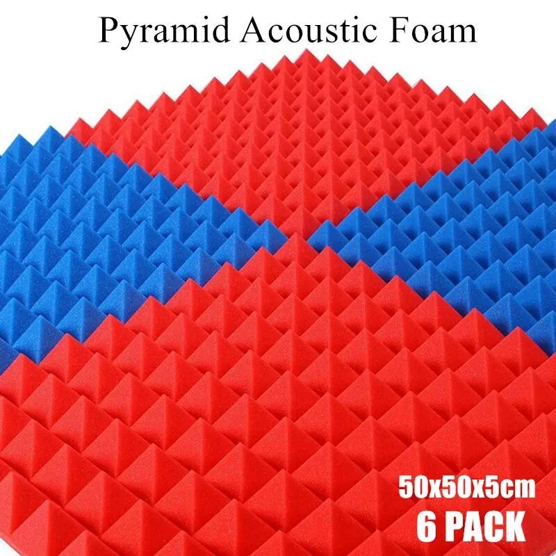 6 штуки 50x50x5cm Студия Домашняя пирамида Акустический поролон
