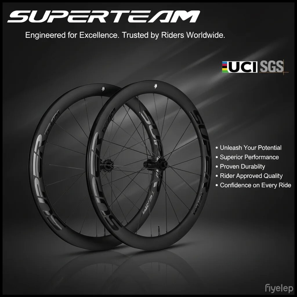 SUPERTEAM 700C Full D28-50 Карбоновые колеса для шоссейного велосипеда FOR SHIMANO HG, QRx100 QRx135