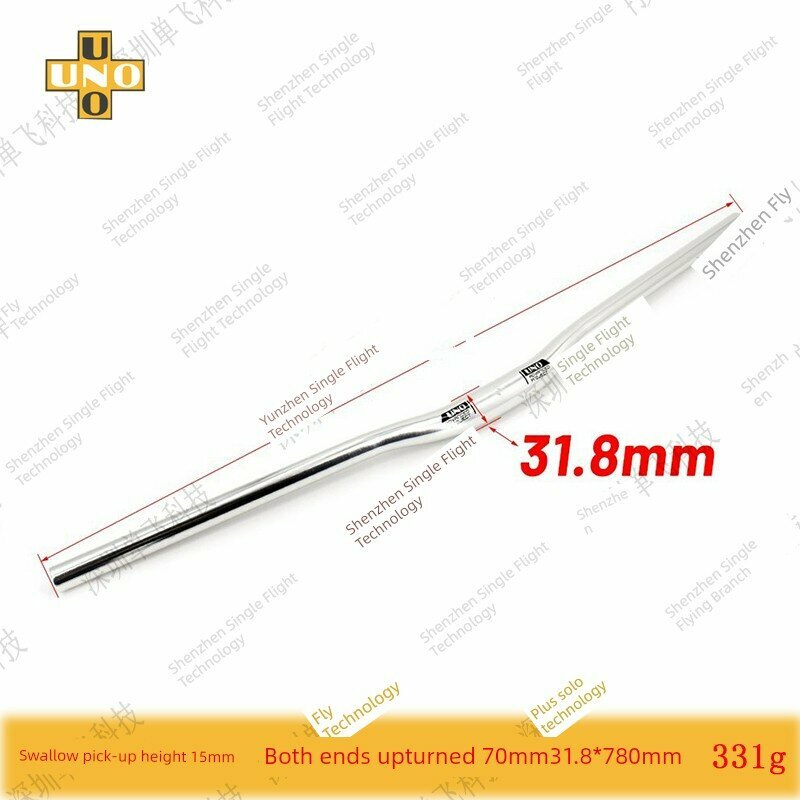 Руль для горного велосипеда UNO, из алюминиевого сплава, удлиненный, для даунхилла, аксессуары для велосипедных рулей,