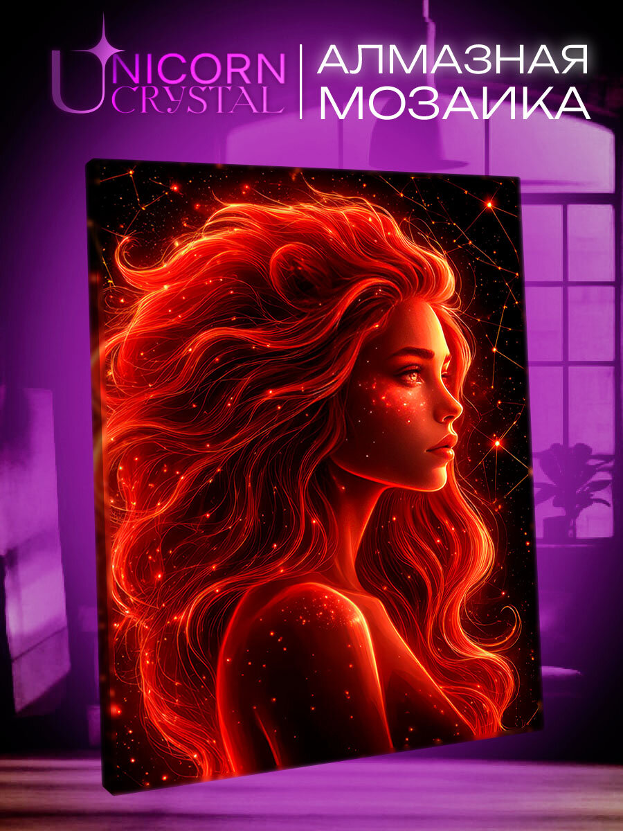 Алмазная мозаика Лев