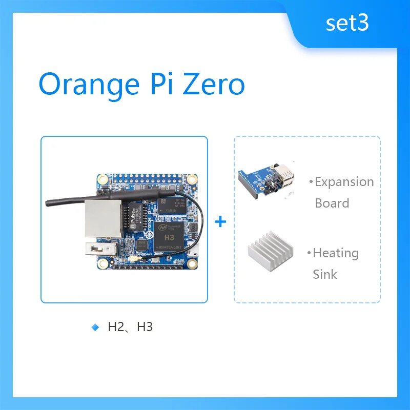 Orange Pi Zero 512MB H2 H3 Одноплатный компьютер set 3