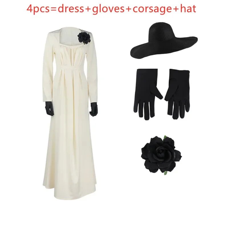Косплей костюм Леди Димитреску S, 4pcs Set