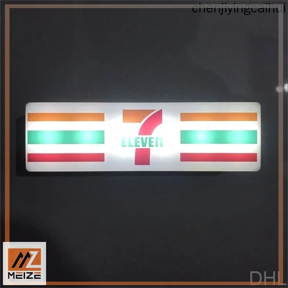 Светящийся магнит 7-Eleven, регулировка цвета, ABS пластик, 108×30×28 мм