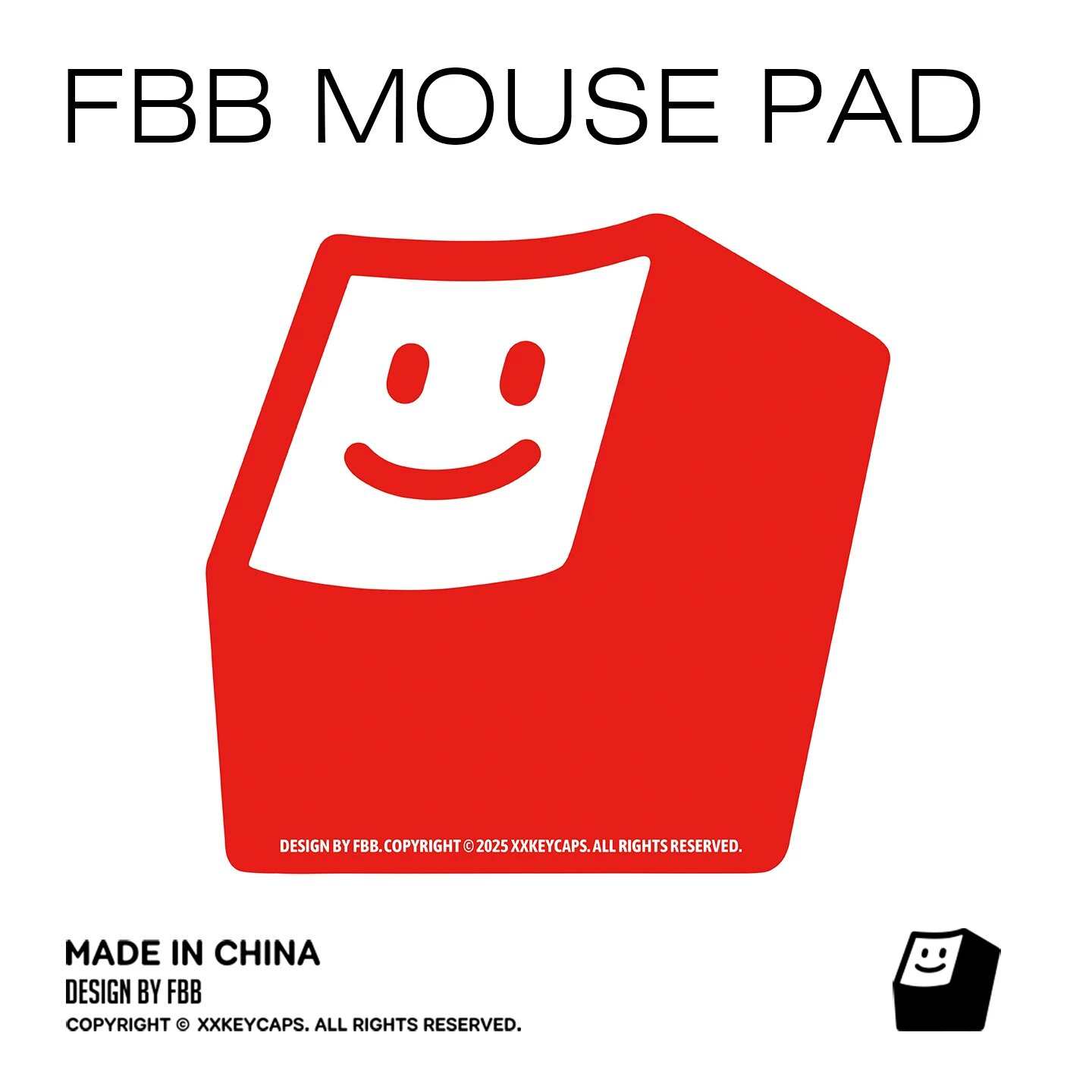 Оригинальные кейкапы FBB, специальные фигурные кейкапы, коврик для стола, утолщенный коврик для мыши с краевым