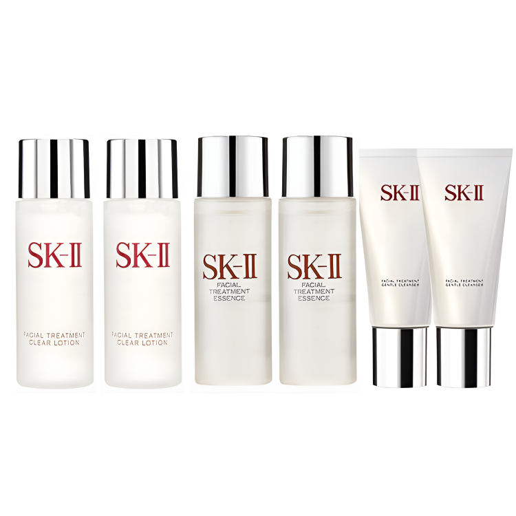 SK-II Набор пробников Goddess Water Clear Lotion и Red Bottle Cream увлажняющие подтягивающие сыворотки, Унисекс