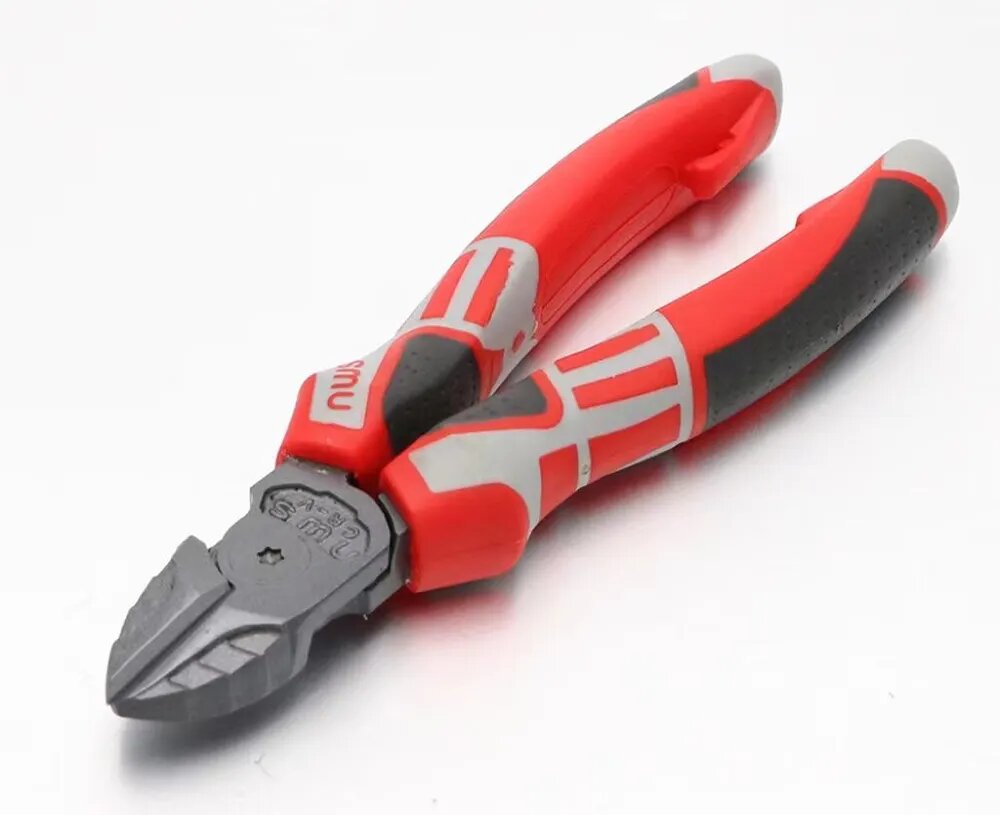 Бокорезы Gross 17583 для разрезания кабелей, проволоки и стяжек, 130 мм, с трехкомпонентными рукоятками