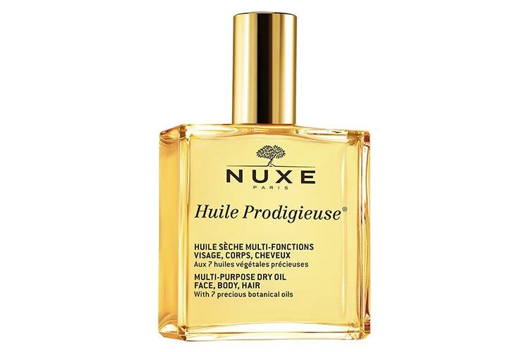 Многофункциональное сухое масло для лица, тела и волос унисекс Nuxe Huile Prodigieuse, увлажняющее питающее